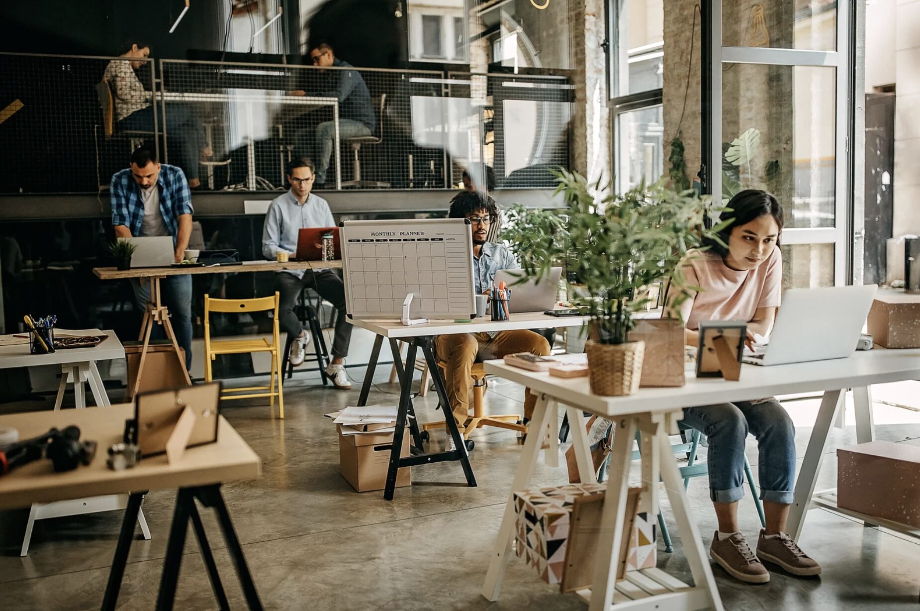 Start-up-Büros werden kreative Co-Working-Hubs
